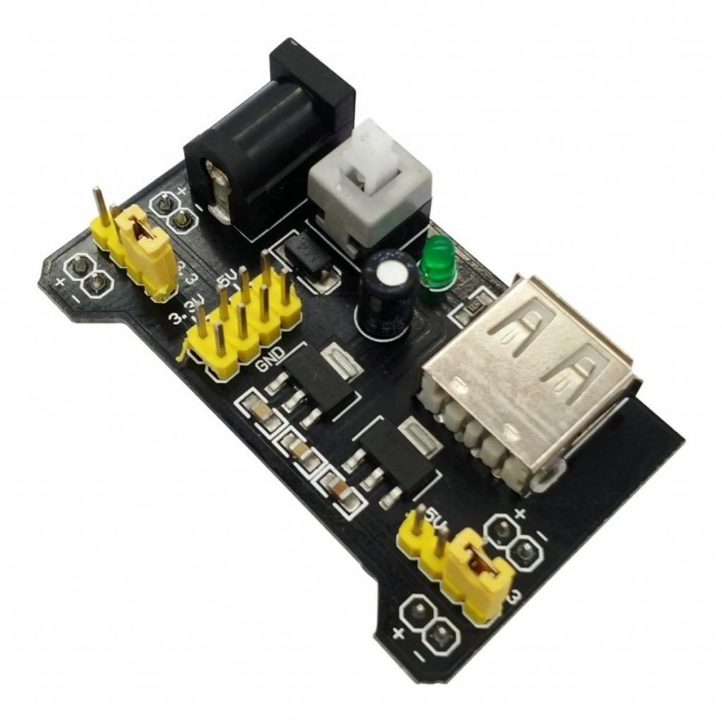 Módulo Fuente Para Protoboard Salida Usb Mb102 3.3v – 5.0v – Hipercom